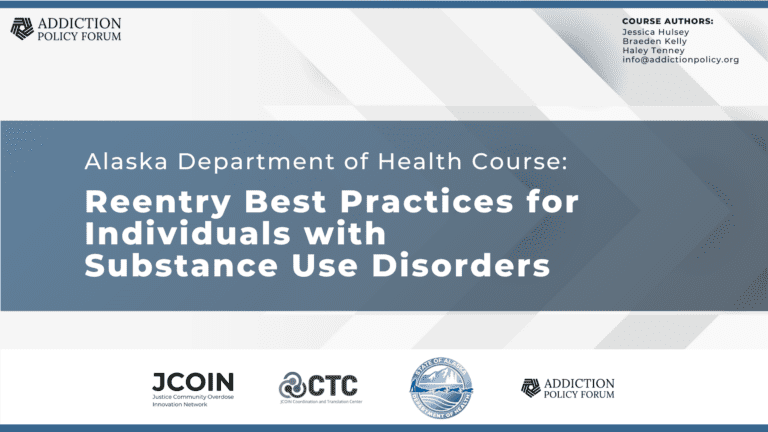 Alaska Department of Health Course: Reentry Best Practices for ...
