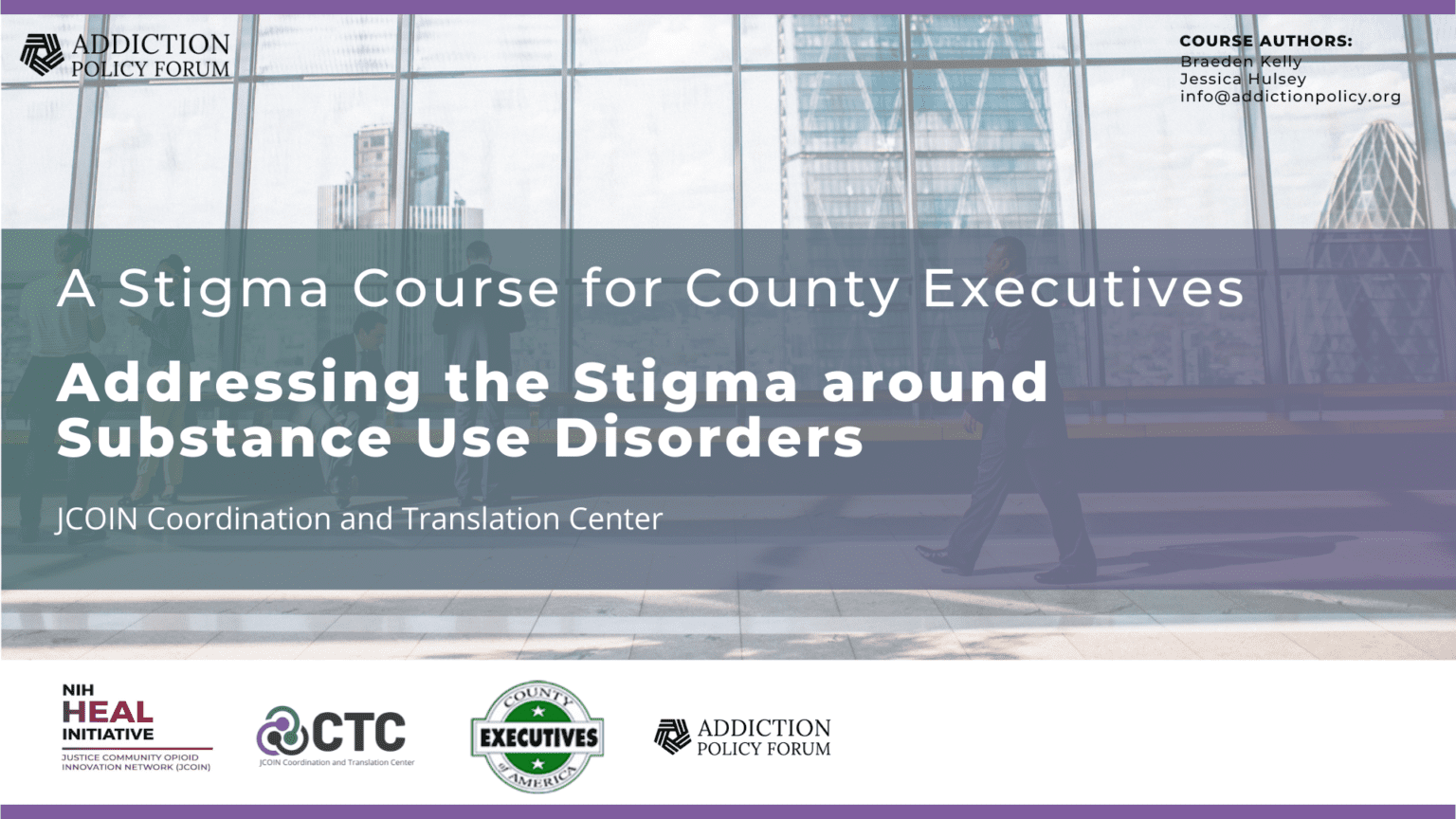 Stigma Course For County Executives Addressing The Stigma Around