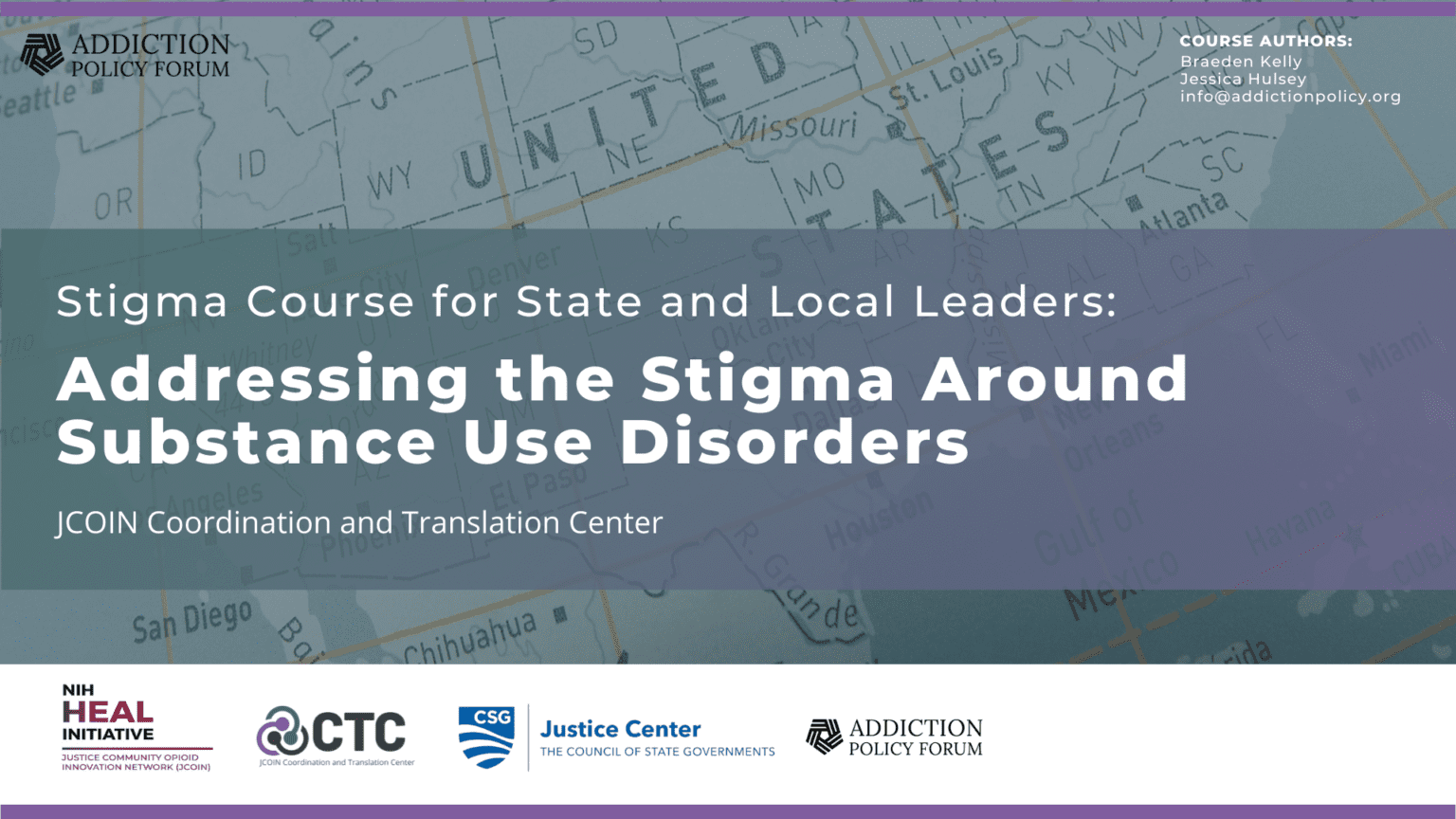 Stigma Course For State And Local Leaders Addressing The Stigma Around
