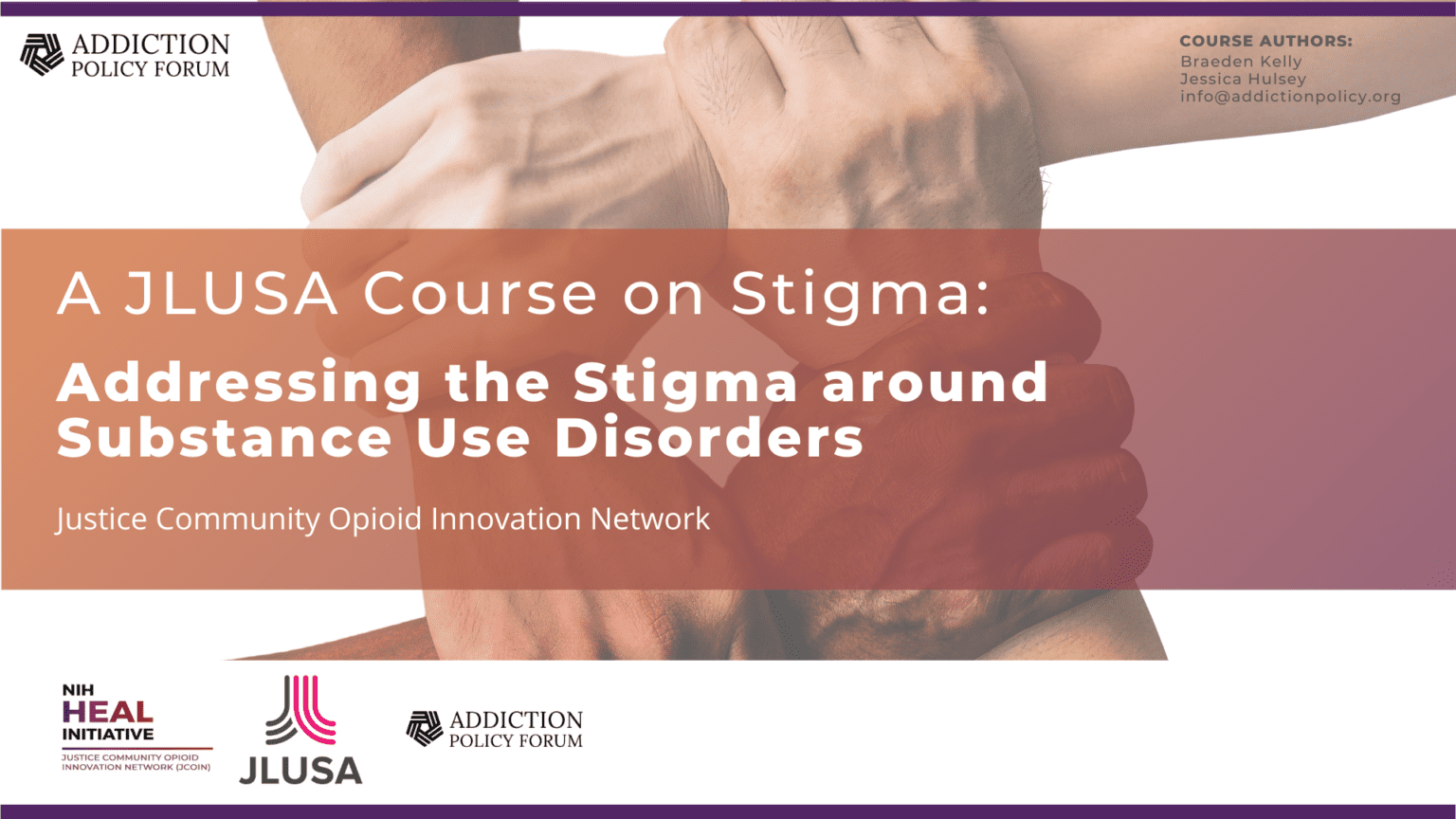 A JLUSA Course: Addressing the Stigma around Substance Use Disorders ...