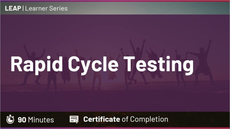 LEAP Learner | Rapid Cycle Testing - Justice Community Overdose ...