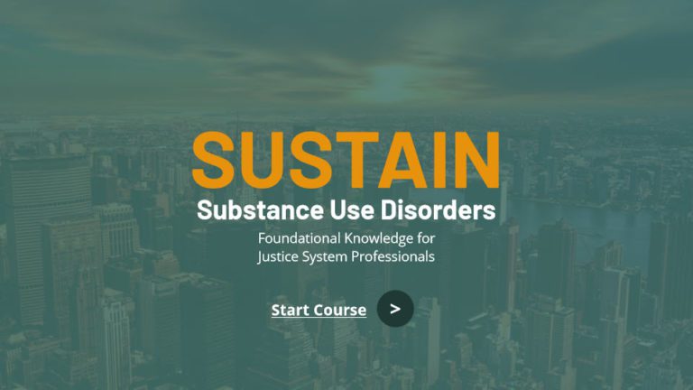 SUSTAIN Substance Use Disorders | Functional Knowledge for Justice ...
